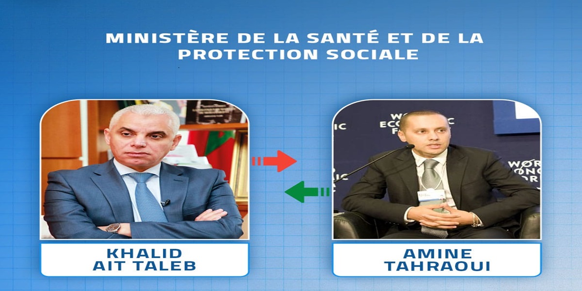Ministère de la Santé : passation de pouvoirs entre Amine Tahraoui et Khalid Ait Taleb ...